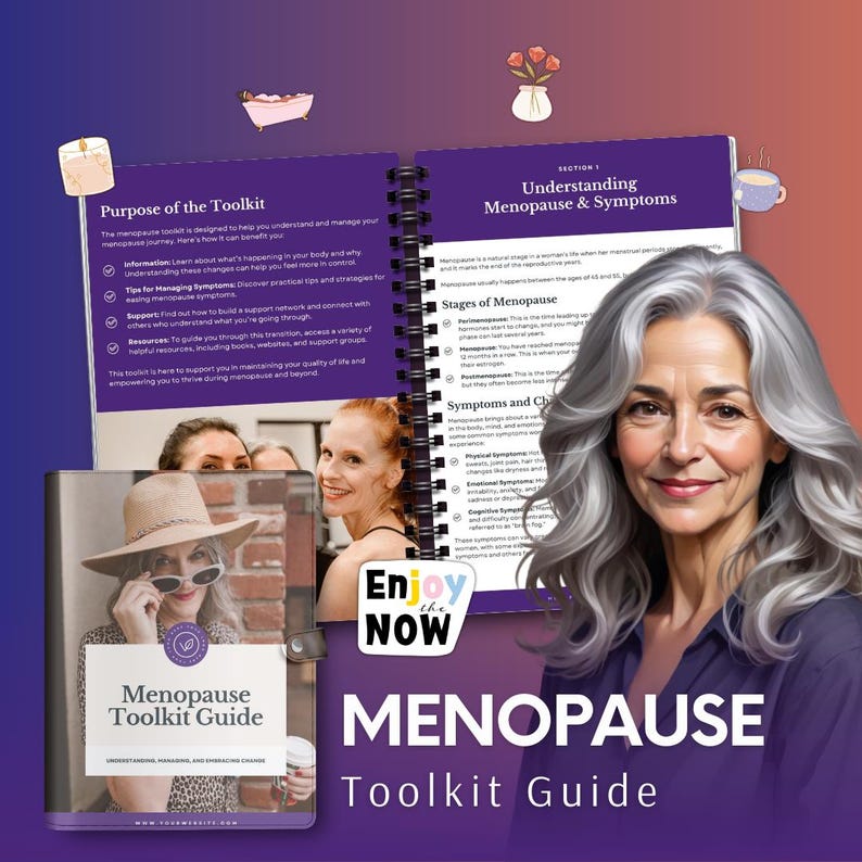 Menopause Toolkit Guide-canva Template: Perimenopause-menopausal - Etsy