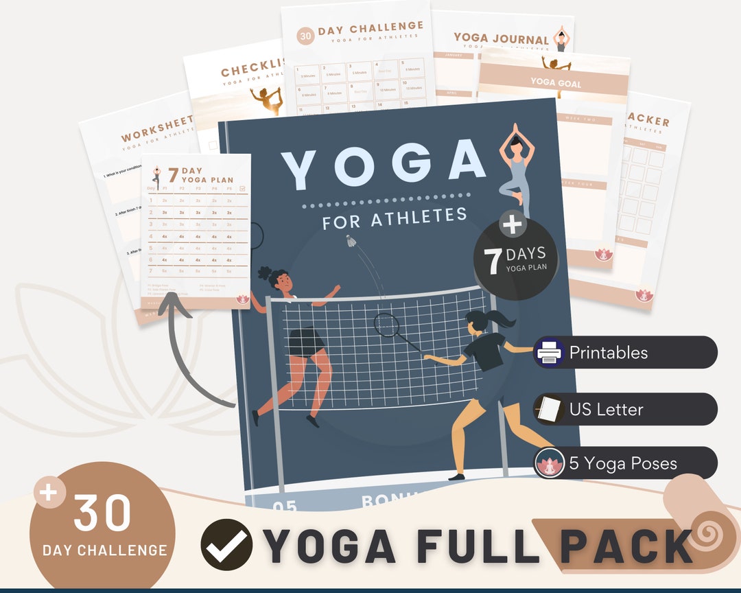 Yoga2025 for Athletes | Printable Ebook + Yoga Plan-yoga Journal-yoga ...