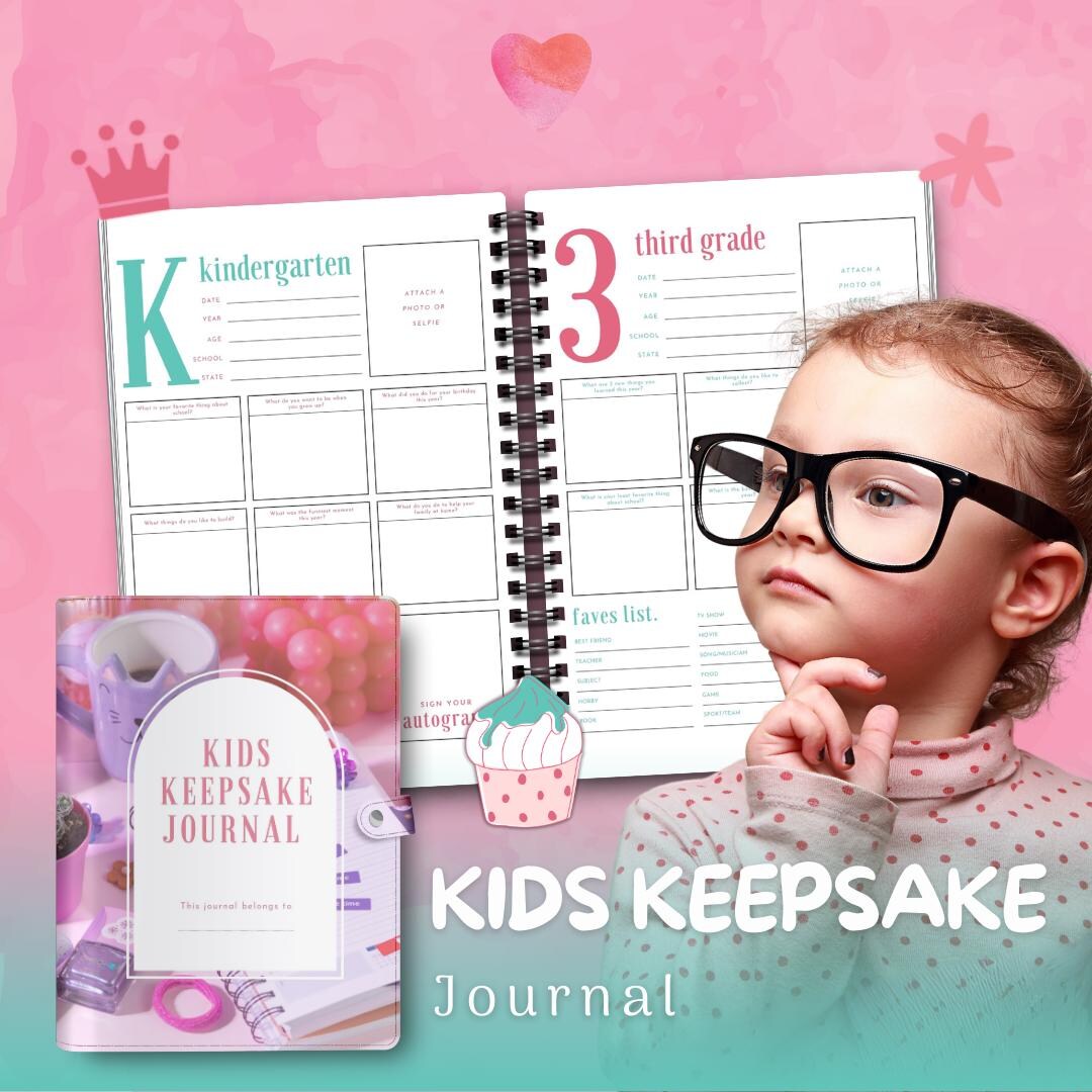Kids Keepsake Journal - Canva Template - Etsy
