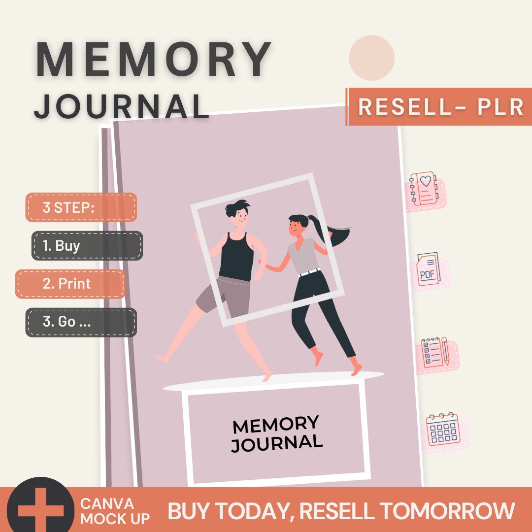 Memory Journal Printable PDF A4 Size Resellable PLR - Etsy