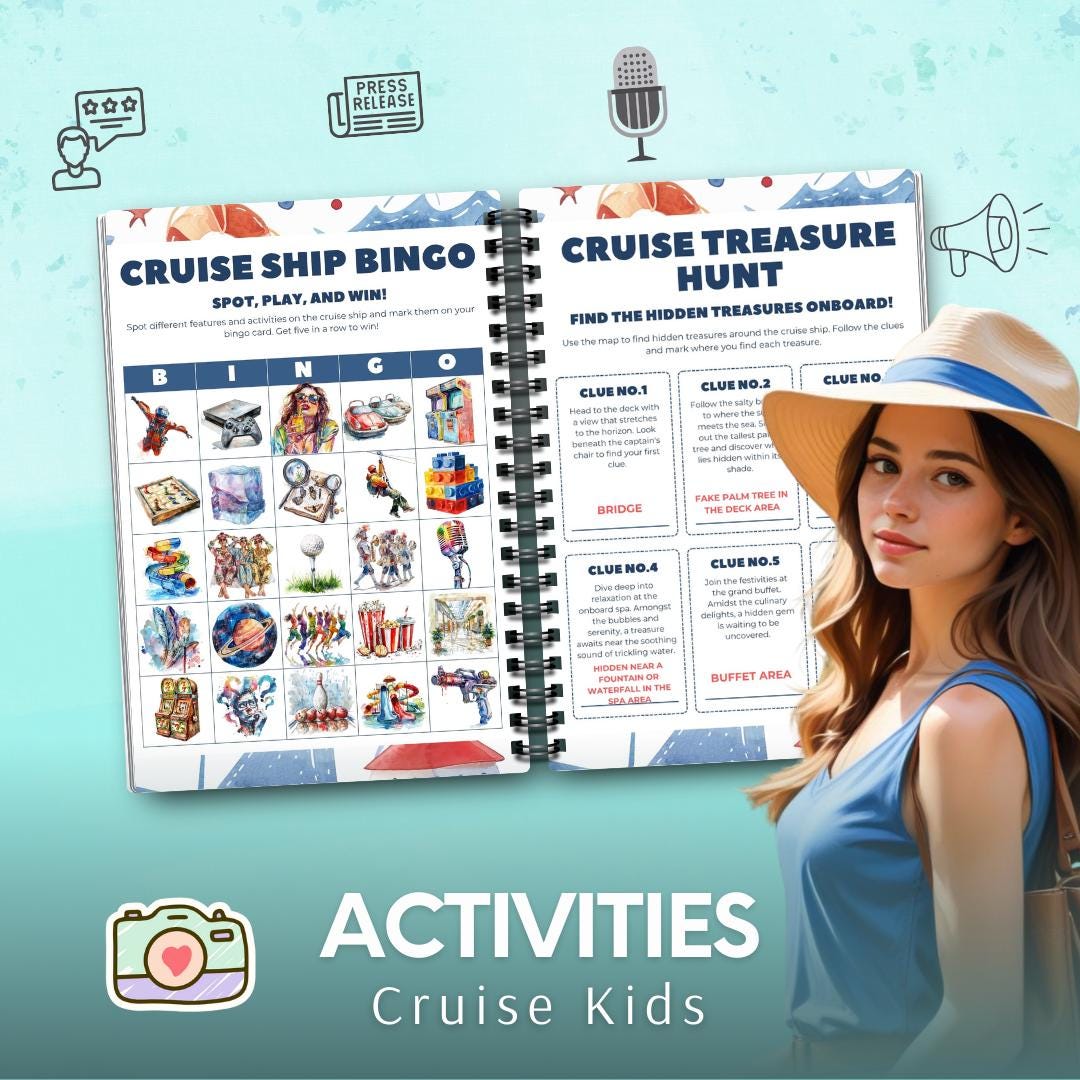 Cruise Kids Activities for Tour Guide-travel Agency Pdf-canva Template ...