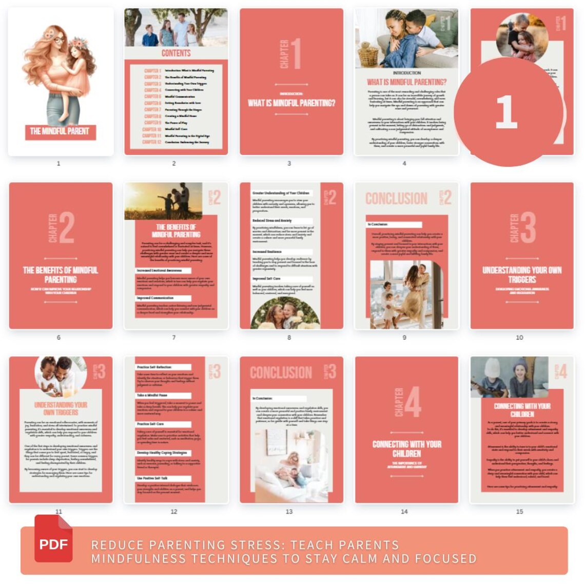 Mindful Parent Pdf-canva Template - Etsy