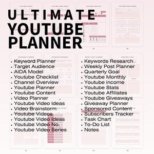 Video Script Template Content Ideas Printable - Pillar Video Youtube ...