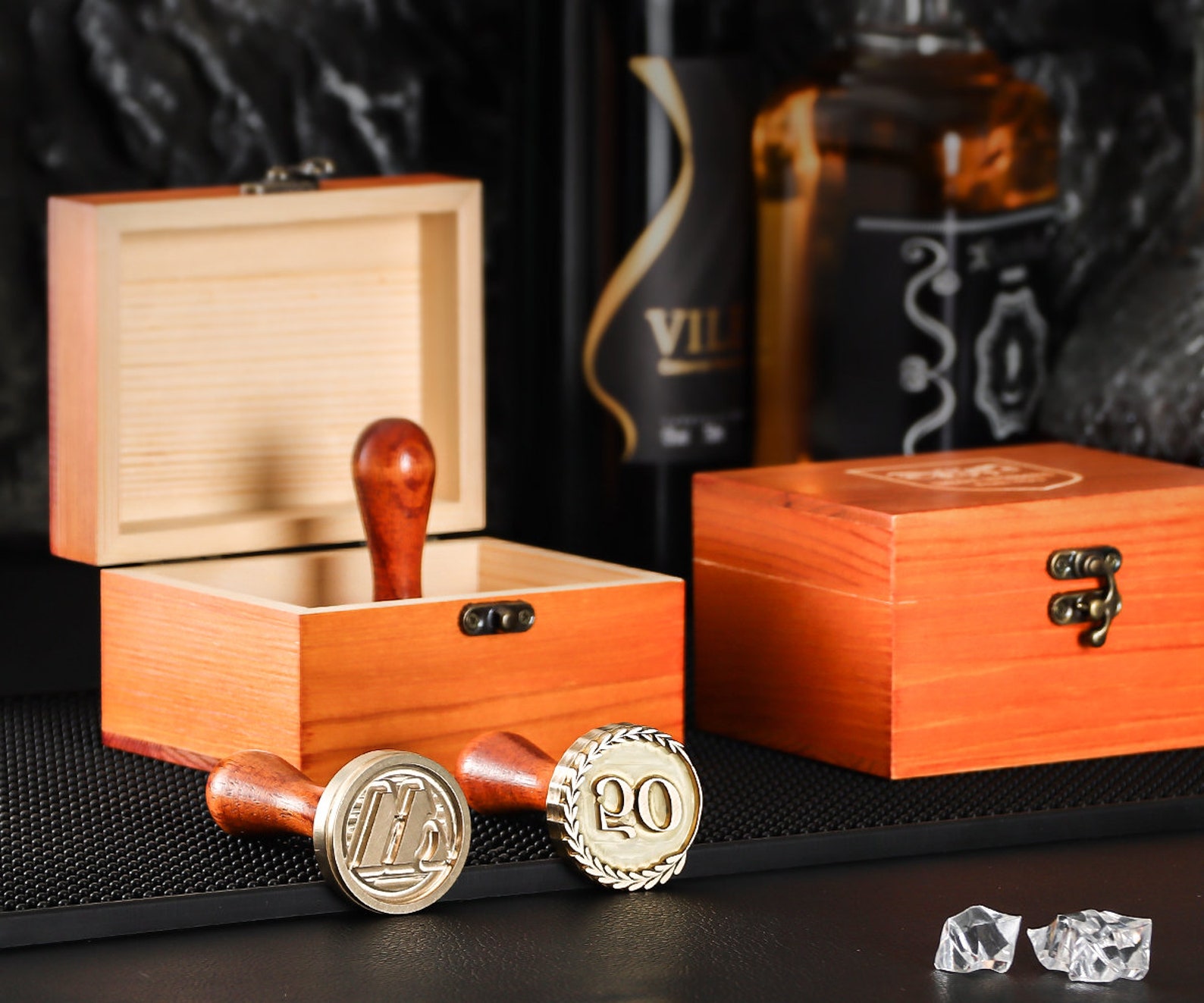 Metal Embossing Stamp / Ice Cube Stamp / Cocktail Ice Ball Stamp With ...