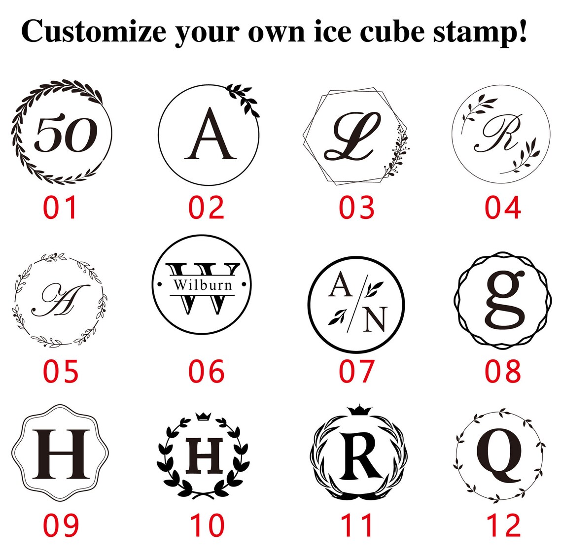 Custom Bar Stamp, Make Your Ice Cubes Special,custom Bar Stamp ...