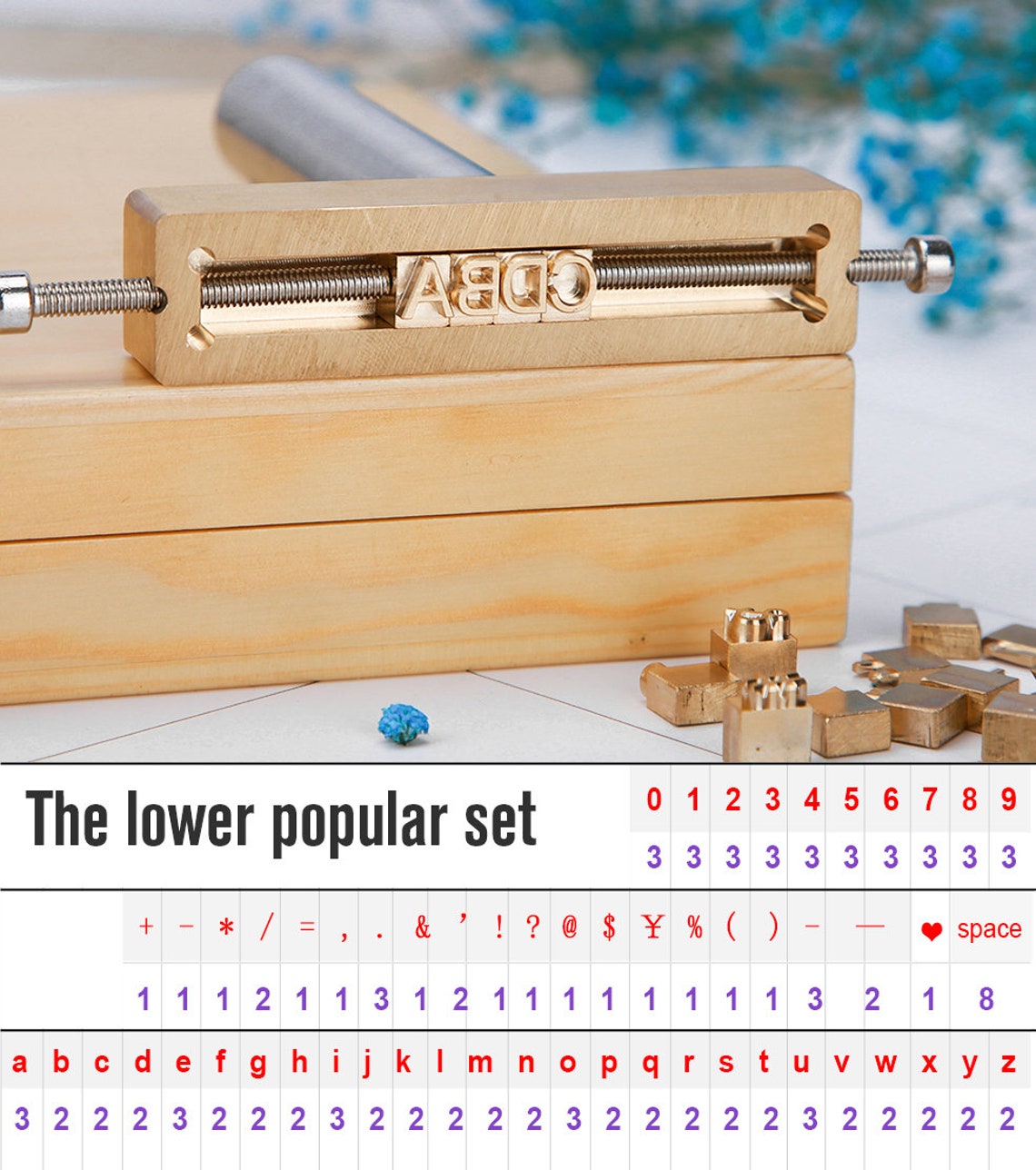 Interchangeable Wood Brand Iron Heat Emboss Letter /custom - Etsy