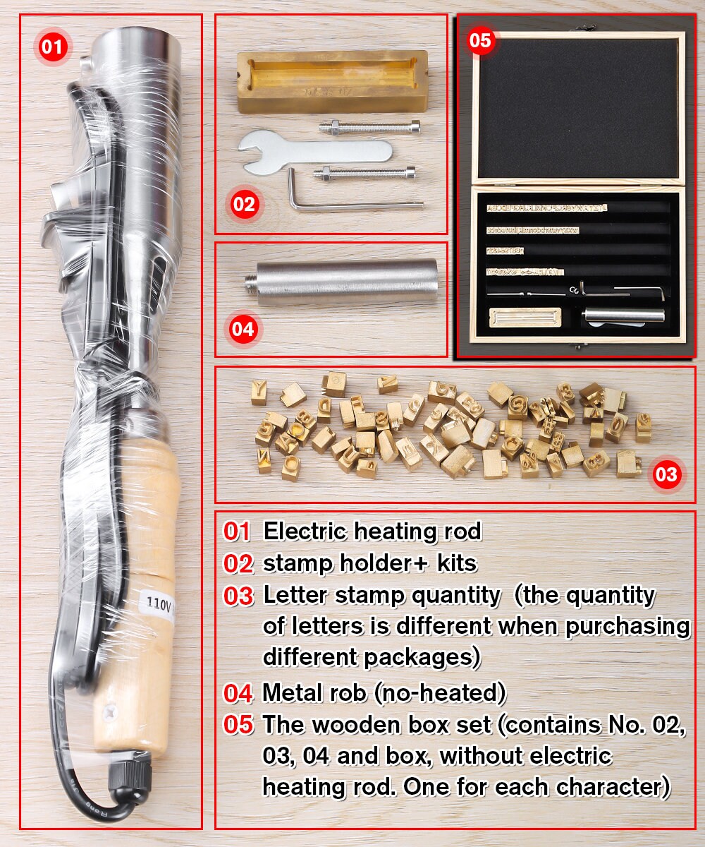 Interchangeable Wood Brand Iron Heat Emboss Letter /custom - Etsy