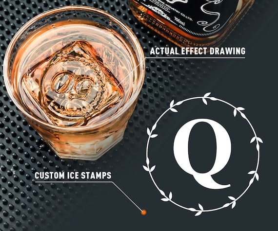 Make Your Logo Custom Ice Cube / Metal Embossing Stamp / Ice | Etsy