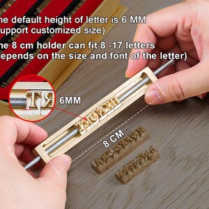 Interchangeable Alphabet Stamp Branding Iron, Wood & Leather Embossing ...