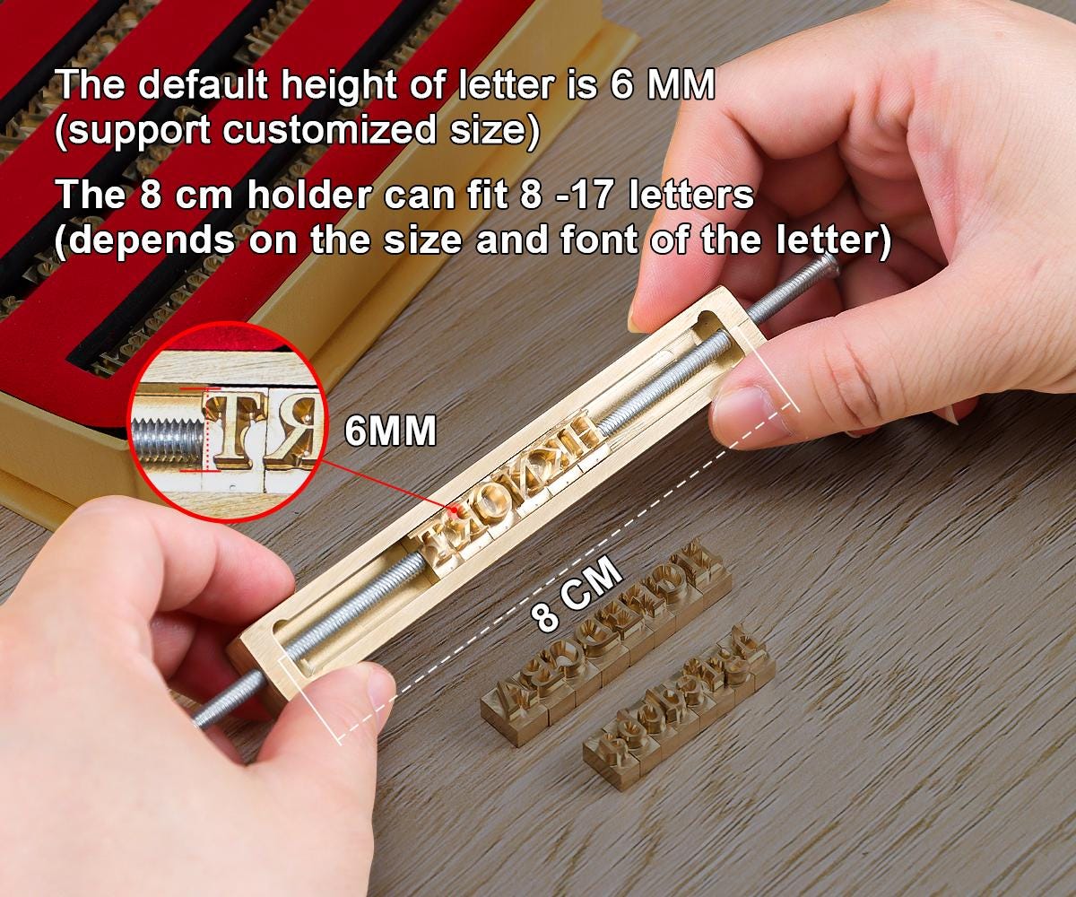 Interchangeable Alphabet Stamp Branding Iron, Wood & Leather Embossing ...