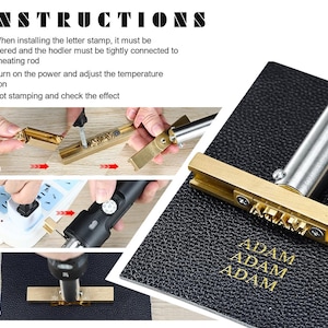 Leather Stamp Set Alphabet, Custom Embosser Leather Stamp, Custom ...