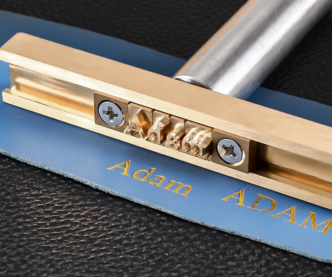 Interchangeable Alphabet A to Z Leather Stamp Tool, Custom Brass Stamp ...