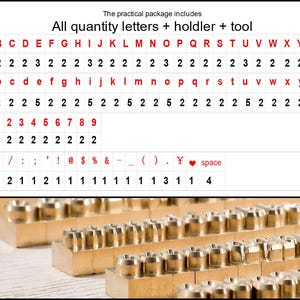 Interchangeable Alphabet Stamp Branding Iron, Wood & Leather Embossing ...