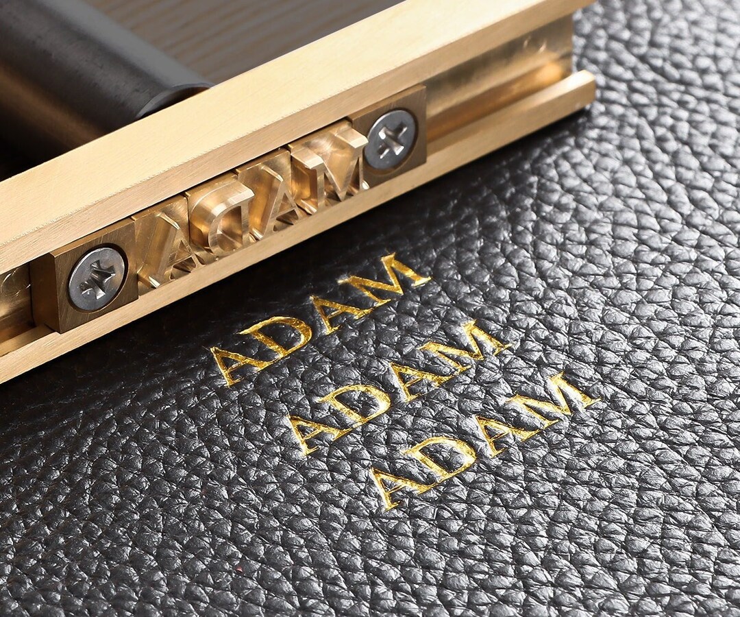 Custom Leather Alphabet Stamping, Custom Logo Gift Brass Letter Stamp ...