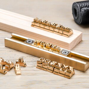 Custom Leather Alphabet Stamping, Custom Logo Gift Brass Letter Stamp ...