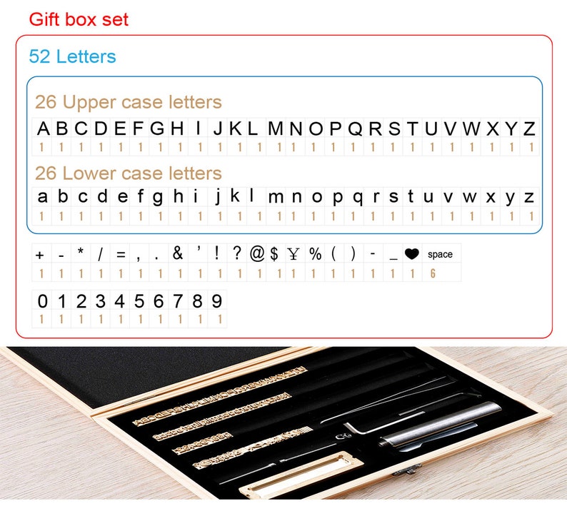 Any Fonts Interchangeable Embossing Custom Letters Alphabet - Etsy