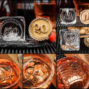 Metal Embossing Stamp / Ice Cube Stamp / Cocktail Ice Ball Stamp With ...