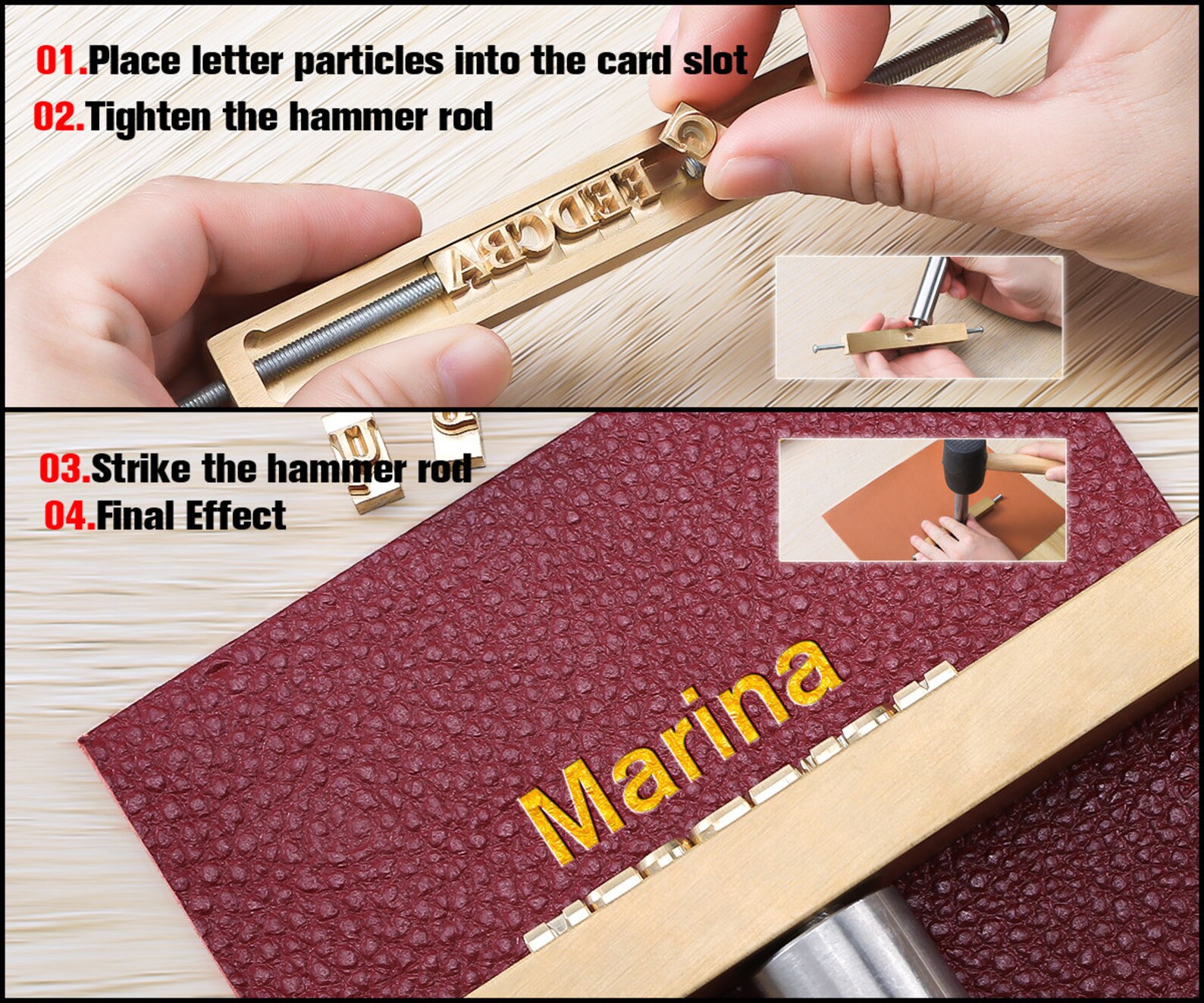 26 Letters Alphabet Interchangeable, Custom Leather Stamp 26 Alphabet ...