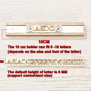 Custom Leather Alphabet Stamping, Custom Logo Gift Brass Letter Stamp ...