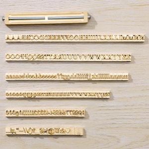 Interchangeable Alphabet Stamp Branding Iron, Wood & Leather Embossing ...