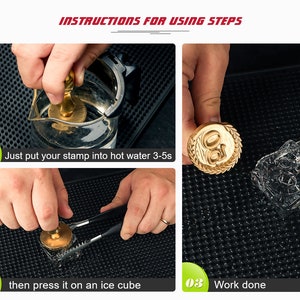 Custom Ice Cube Stamp Make Your Logo Ice Stamp, Custom Ice Cube Stamp ...