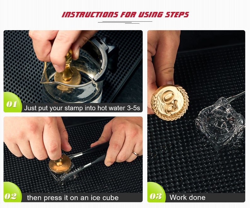 Metal Embossing Stamp / Ice Cube Stamp / Cocktail Ice Ball - Etsy