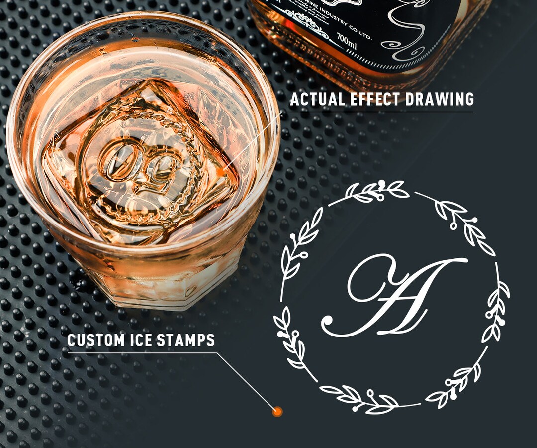 Custom Ice Cube Stamp Make Your Logo Ice Stamp , Custom Clay Stamp Soap ...