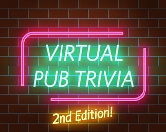 Virtual Pub Trivia, Food Trivia, Virtual Party Games, Work Party Games ...