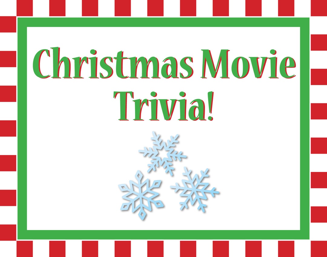 Christmas Movie Trivia, Christmas Work Party Game, Zoom Party, Holiday ...