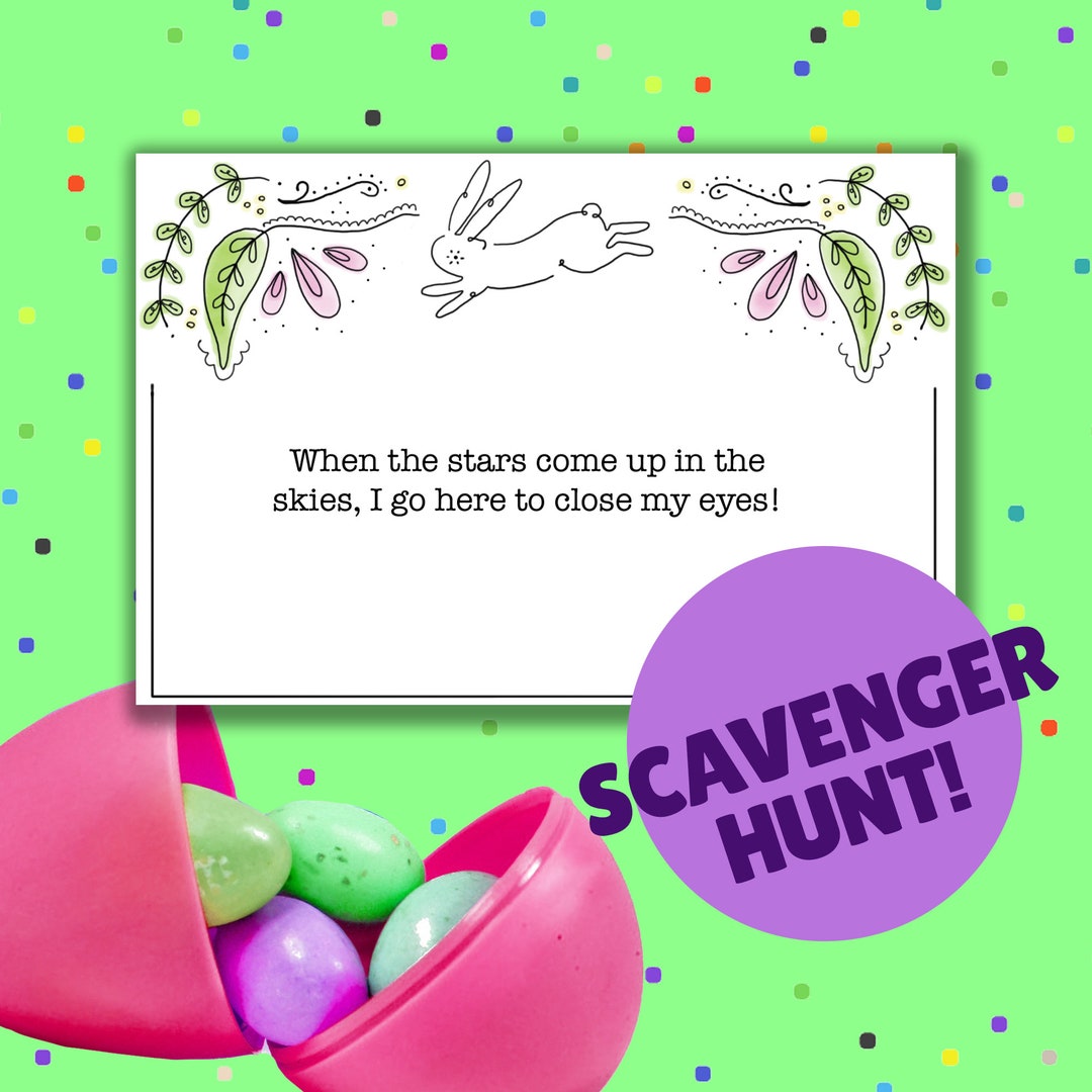 Easter Scavenger Hunt Printables - Etsy