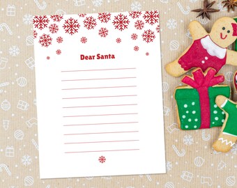 Dear Santa Wish List Printable - Etsy