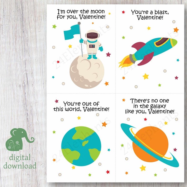 Space Valentine - Etsy