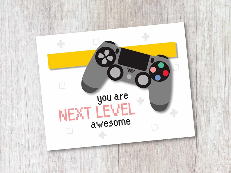 Printable Gamer Valentine Cards for Kids School Valentine Gaming ...