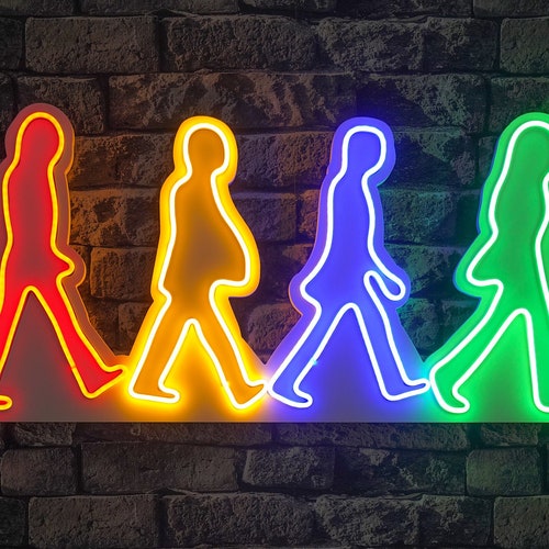 The Beatles Neon Sign Beatles Neon Custom Neon Sign Handmade - Etsy