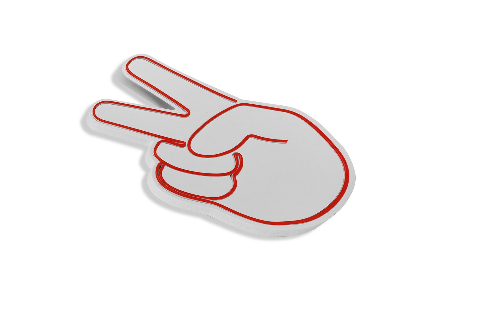 Victory Sign Neon Custom Neon V Neon Handmade Neon Neon Wall Signs Neon ...