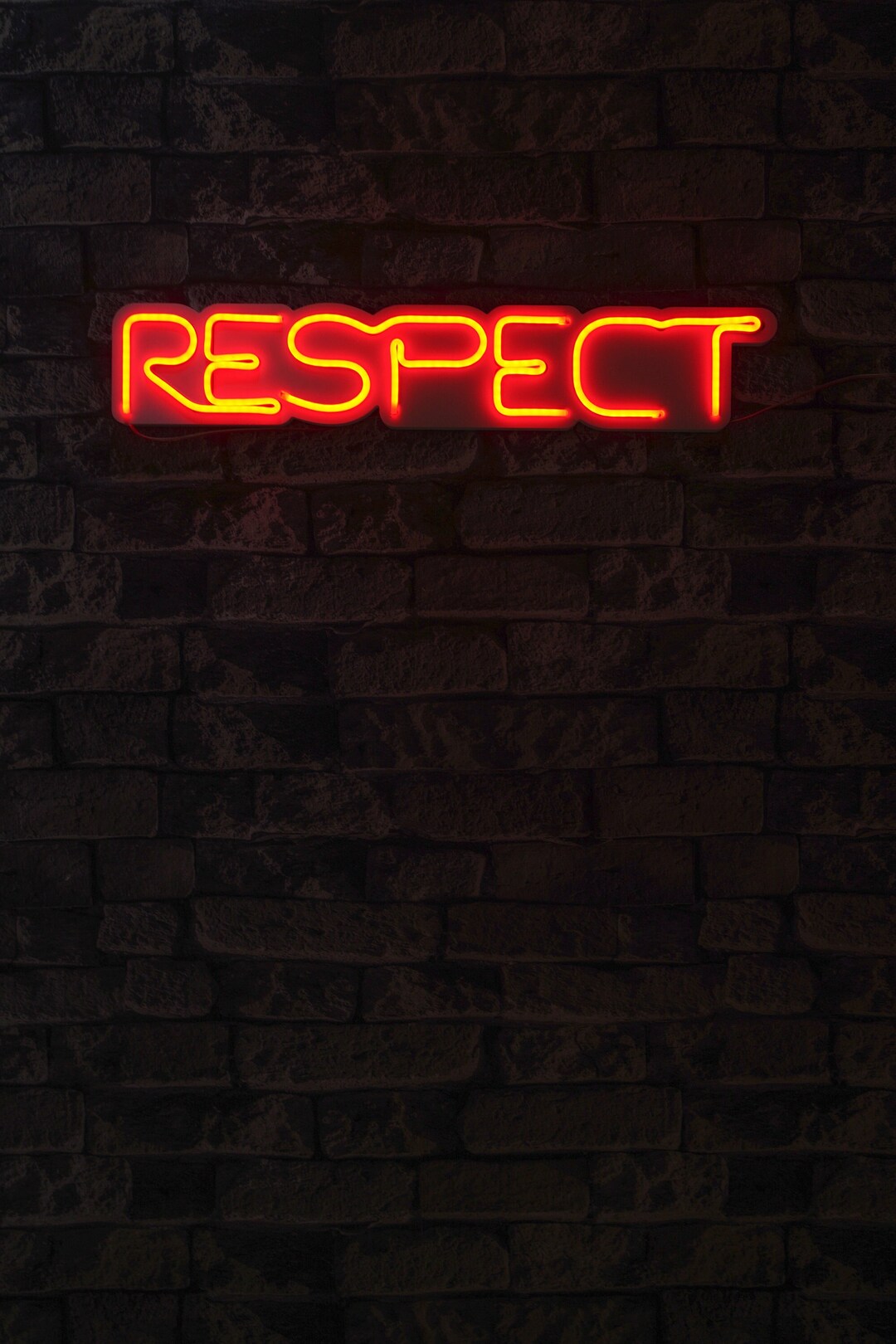 Respect Neon Sign Custom Neon Signs Handmade Neon Signs Respect LED ...