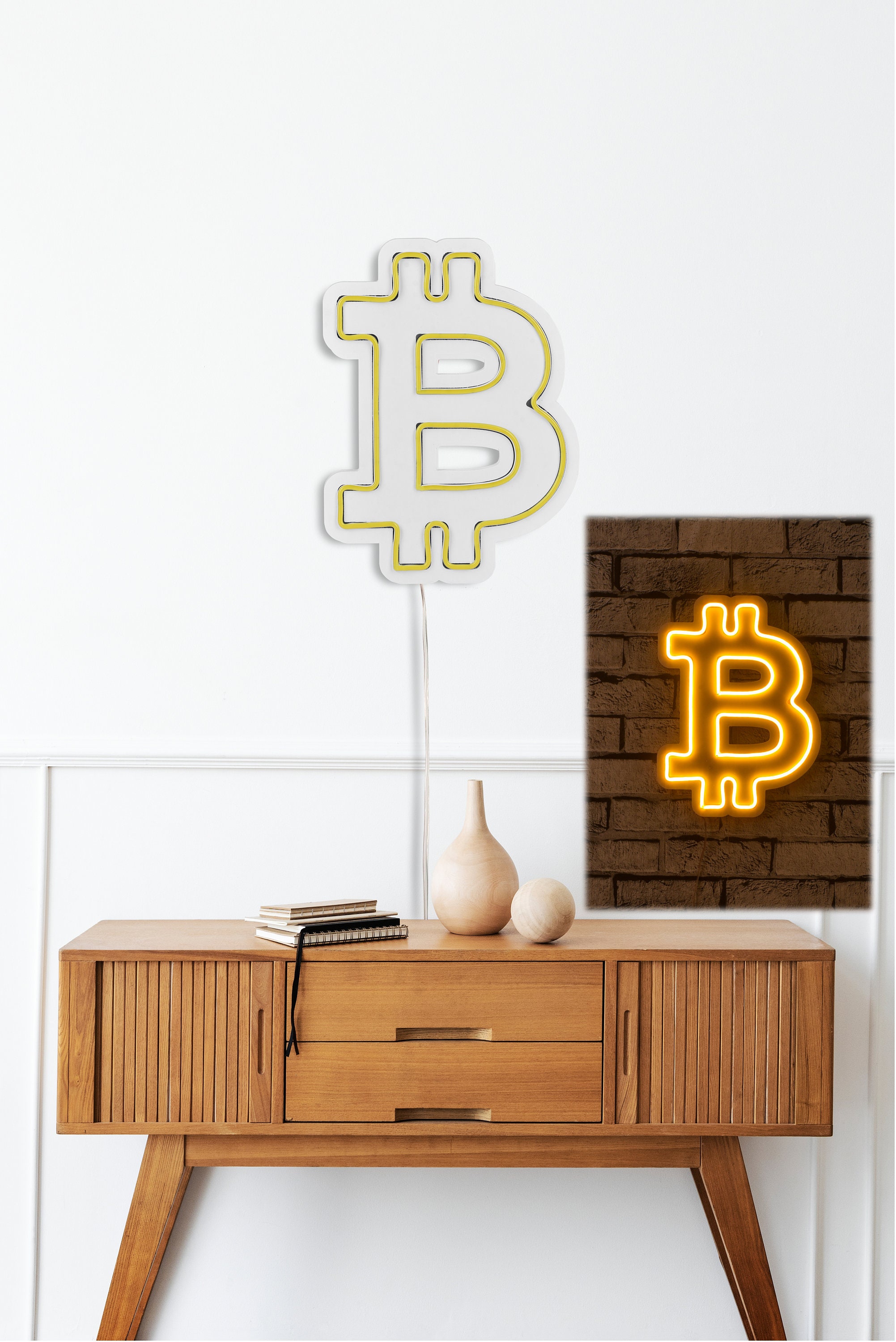 Bitcoin Neon Custom Neon Neon Wall Signs Flash Neon Messages | Etsy