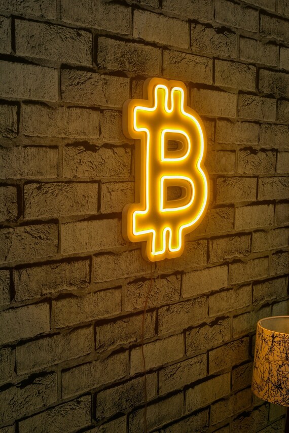 Bitcoin Neon Custom Neon Neon Wall Signs Flash Neon Messages | Etsy