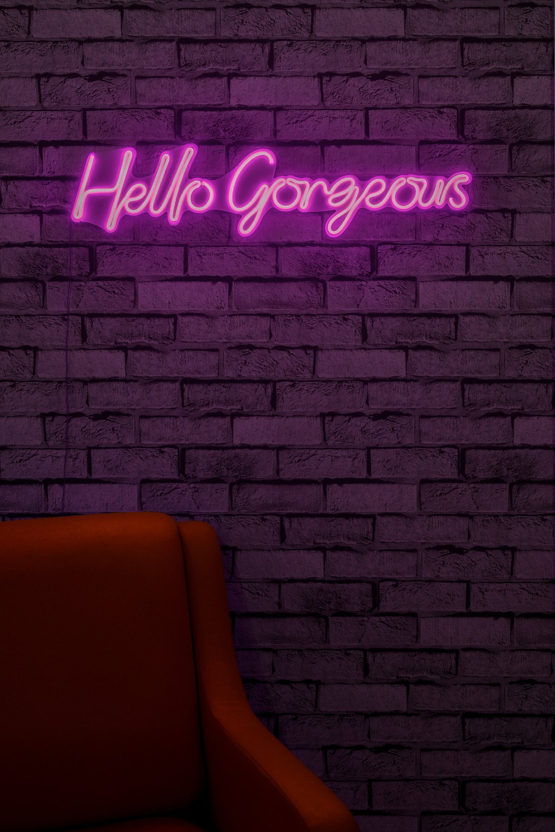 Hello Gorgeous Handmade Neon Wall Signs and Messages - Etsy