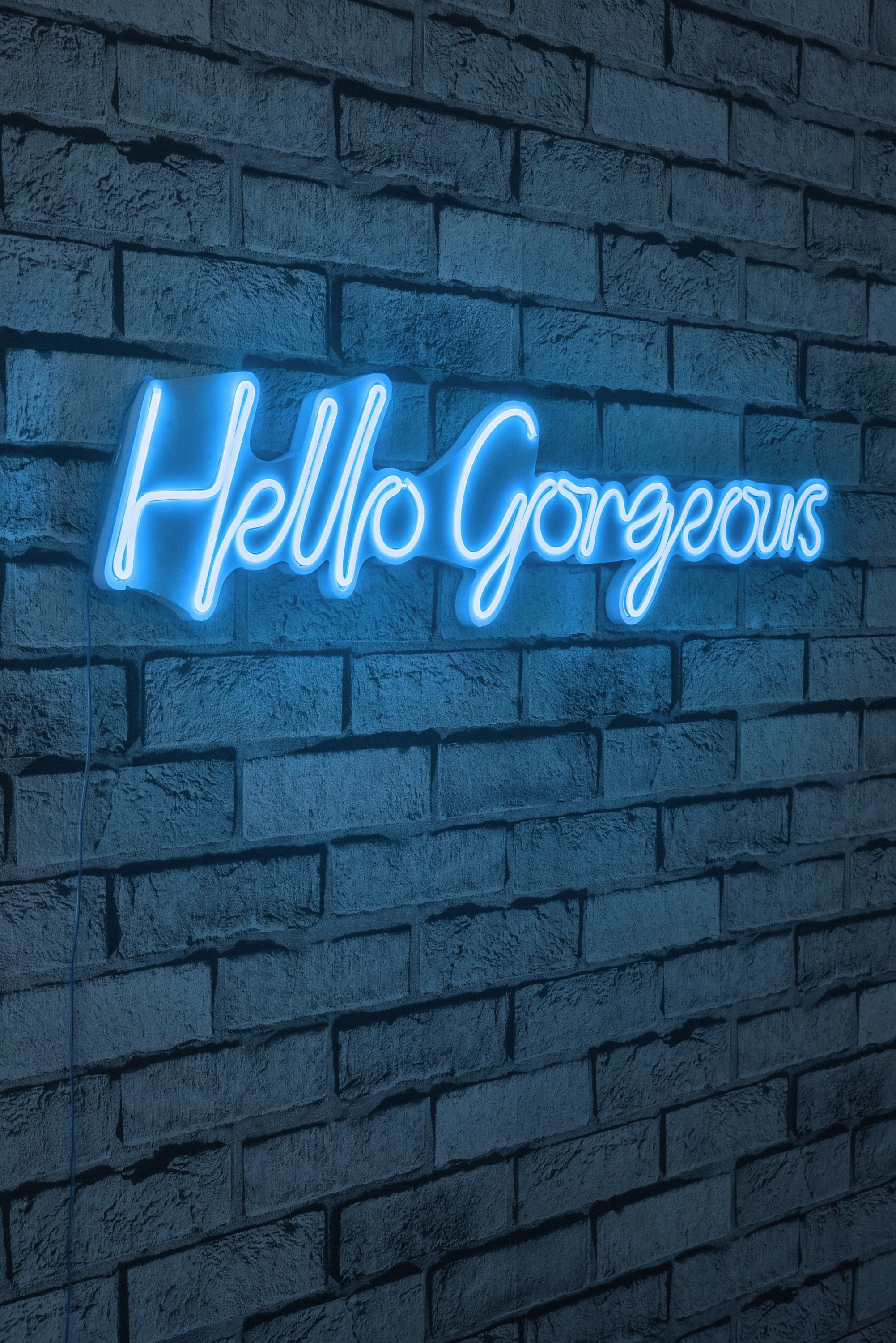 Hello Gorgeous Handmade Neon Wall Signs and Messages - Etsy