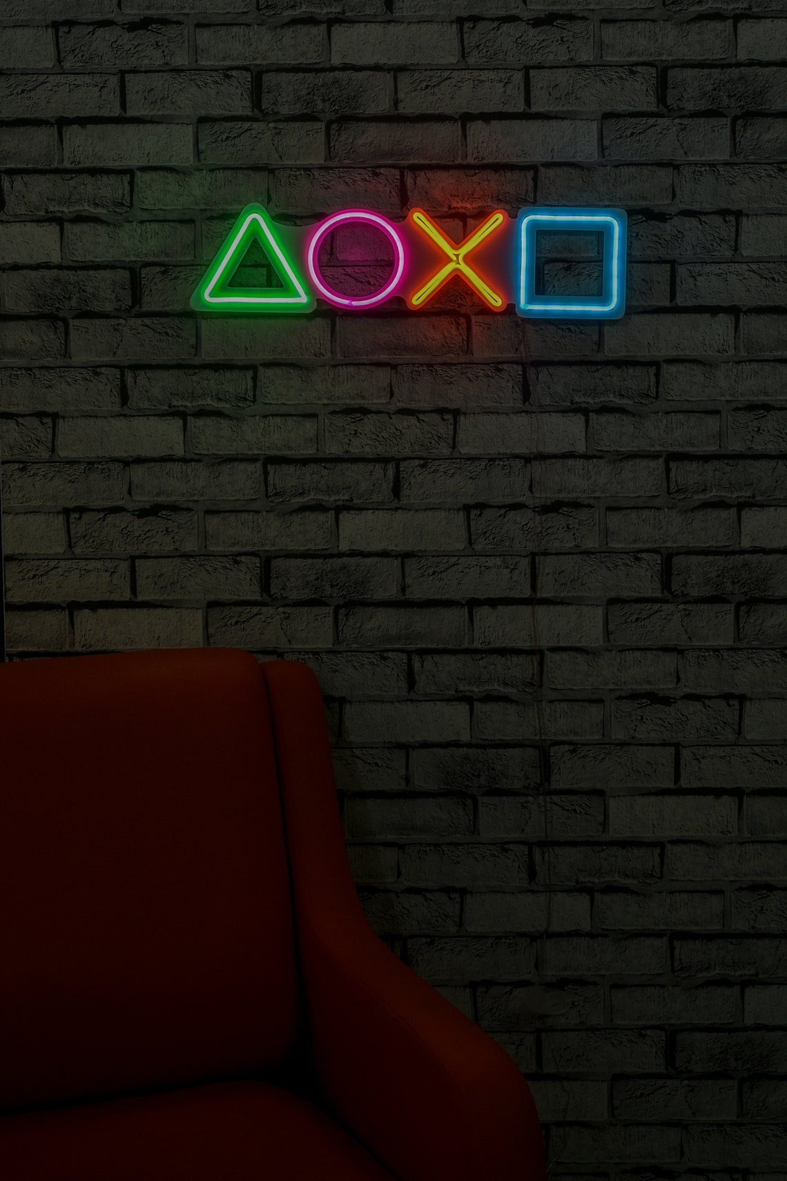 Play Station Neon Custom Neon Handmade Neon PS Neon Wall - Etsy