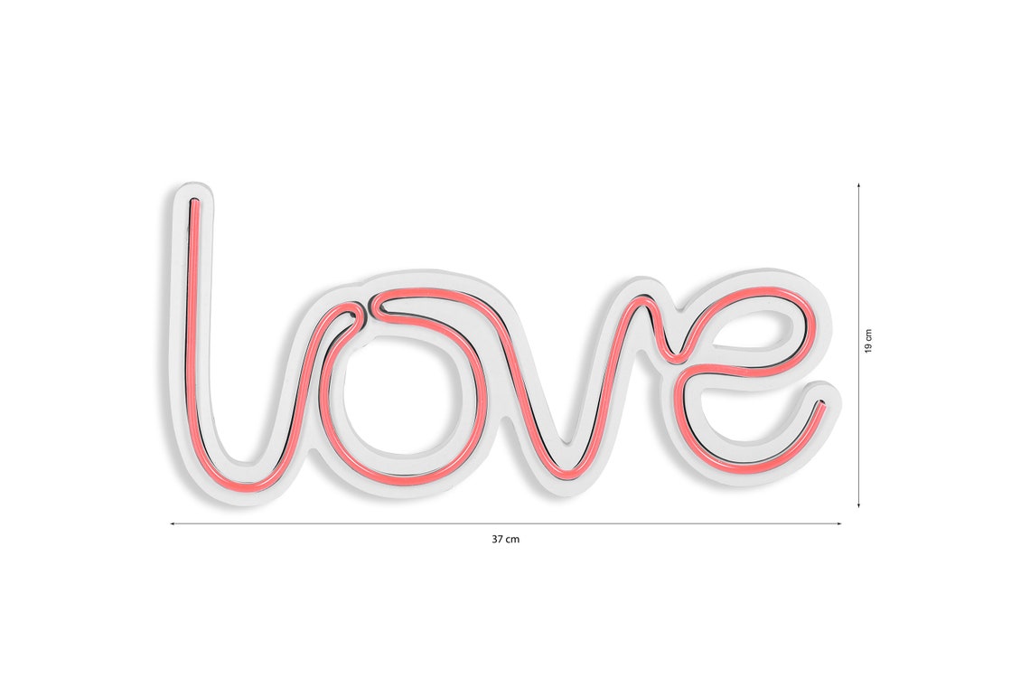 LOVE Love Sign Handmade Neon Wall Signs and Messages - Etsy