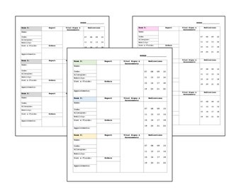 Nursing Student Report Sheet - Etsy