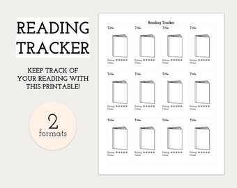 Book Progress Log - Etsy
