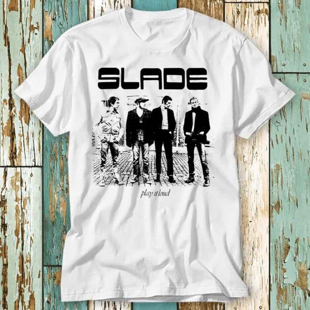 Slade Music Rock 70s Design Meme Gift Tee Gamer Cult Movie Music T ...