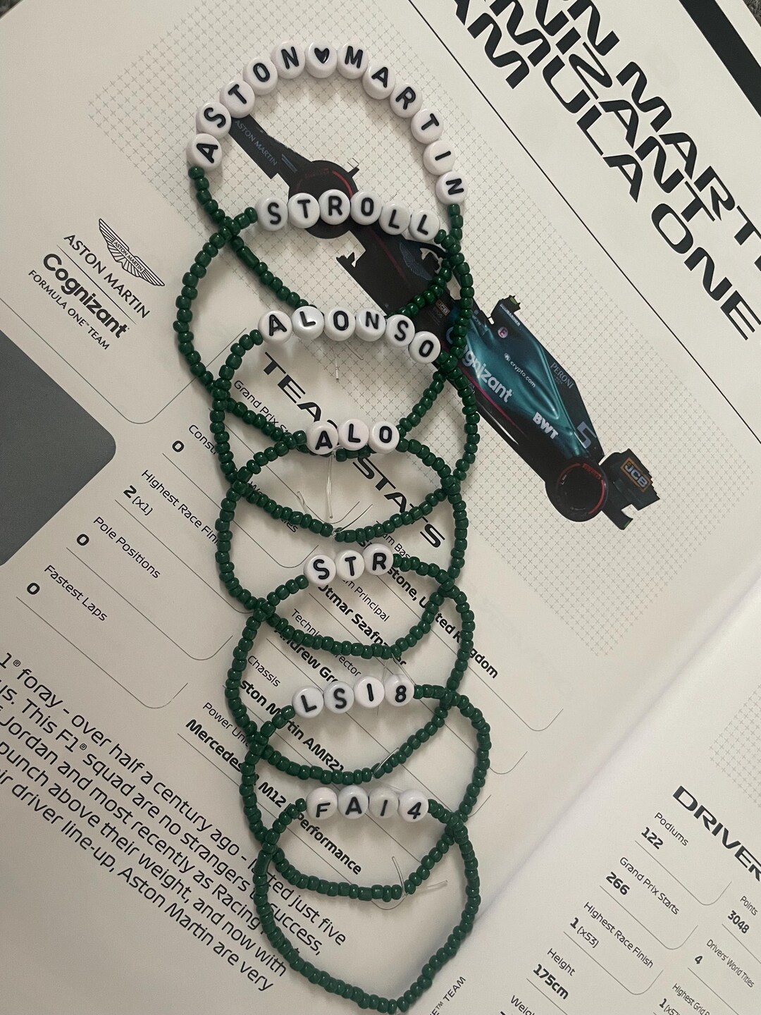 Aston Martin F1 Bracelets - Etsy