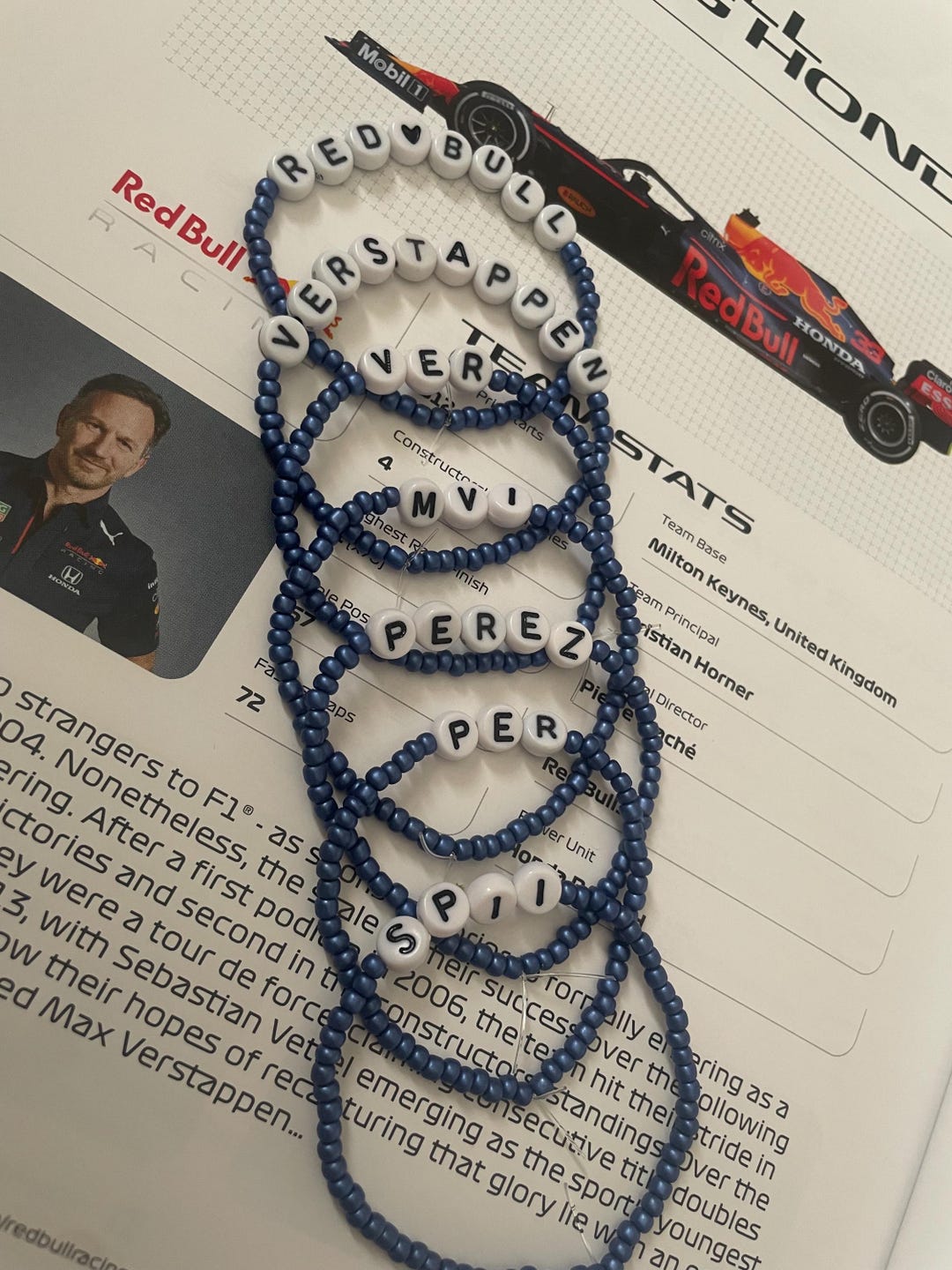 Red Bull Formula One Bracelets - Etsy