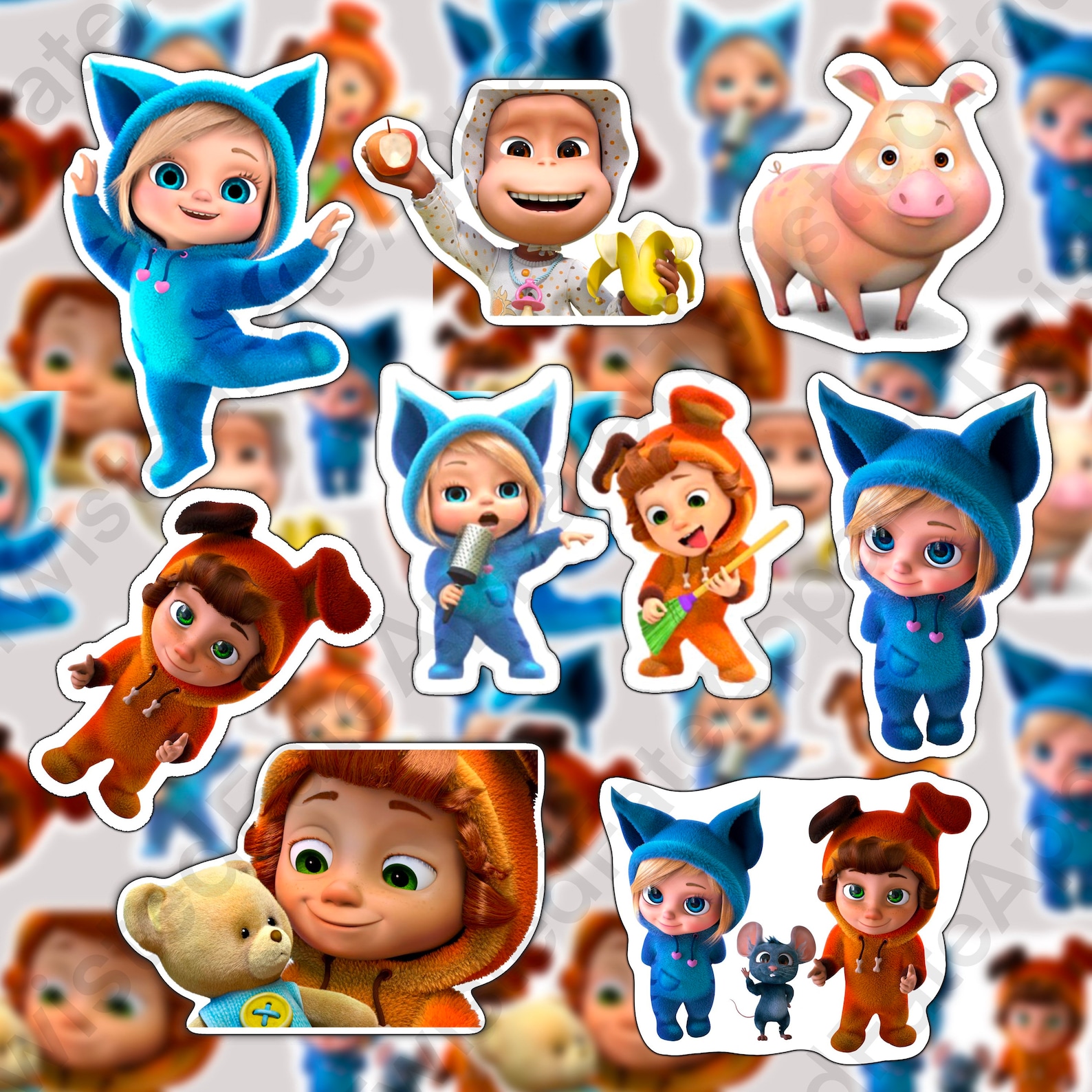 Dave and Ava Stickers | Etsy