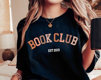 Personalized Book Club Shirt - Etsy
