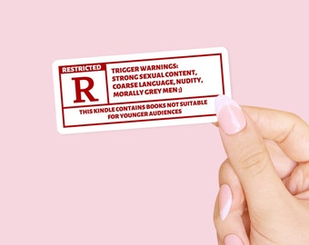 Emotional Support Kindle Large Bookish Sticker Ereader - Etsy